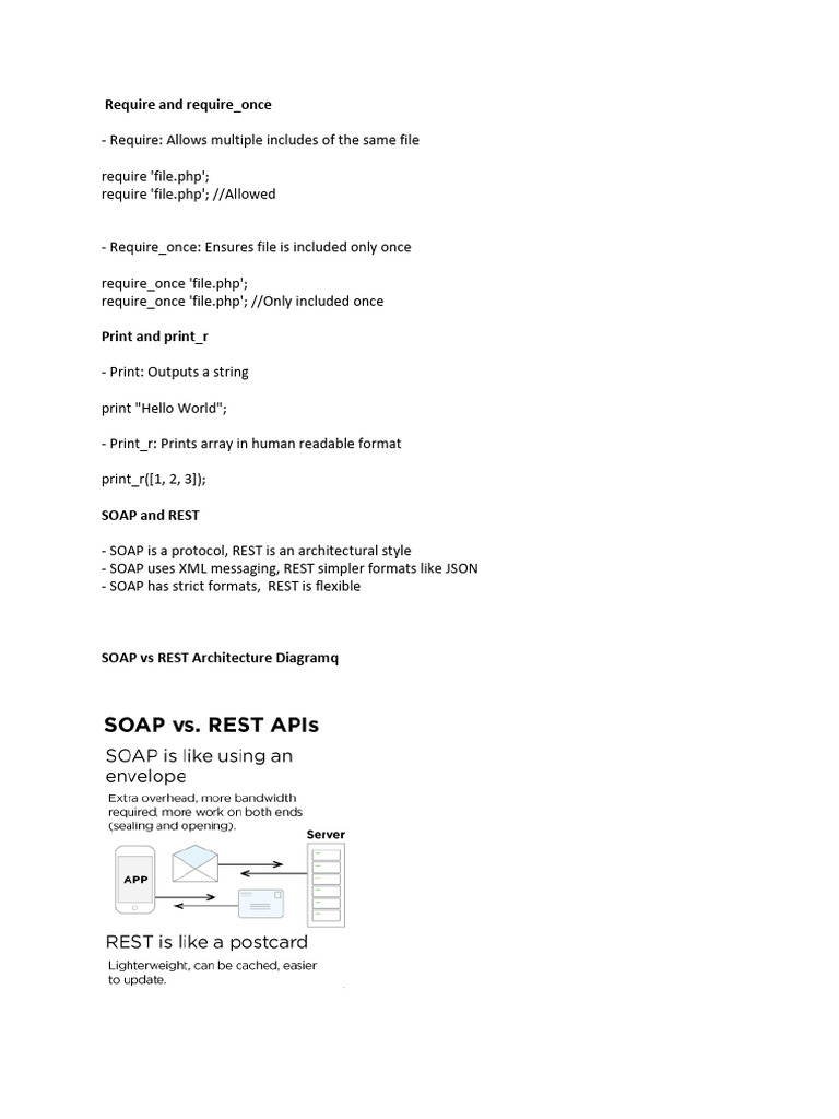 We Engineering Revision Notes | PDF | Http Cookie | Php