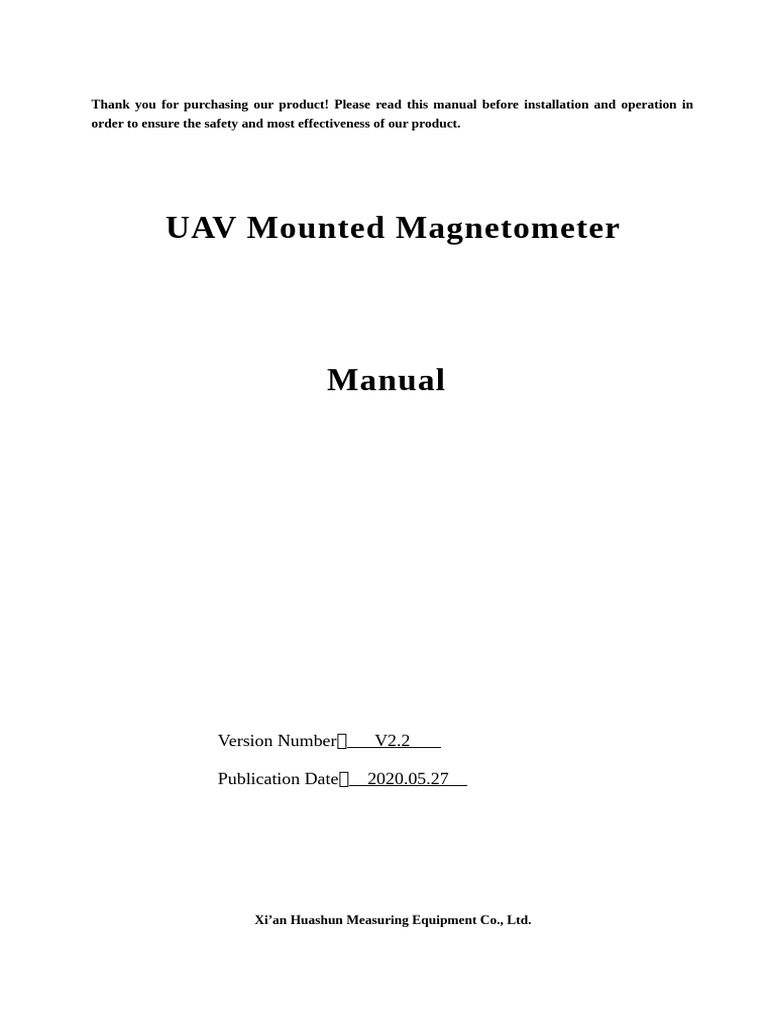 UAV Mounted Magnetometer-SMAGALL | PDF | Computer File | Computer Data Storage