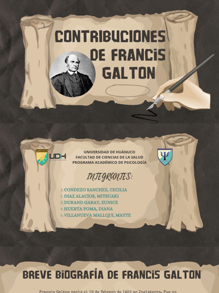 Aportaciones de Francis Galton a la Psicología | PDF | Eugenesia ...