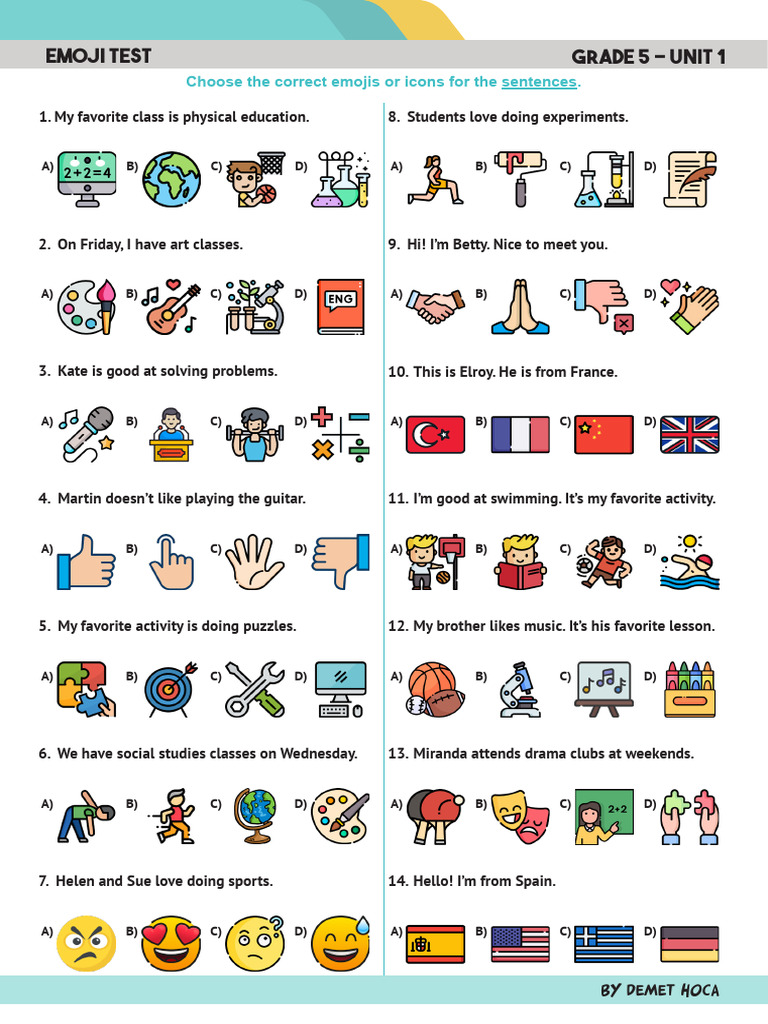 5.1 Emoji Test | PDF