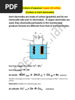 Electrolysis of Copper Sulfate Solutions | PDF | Anode | Redox