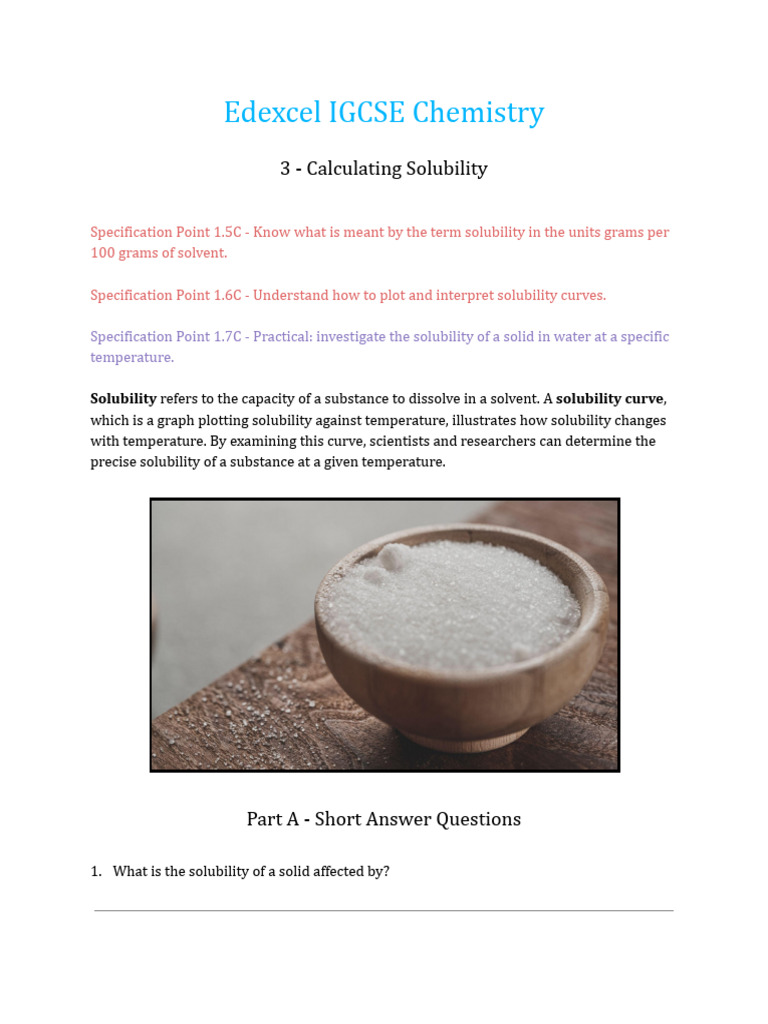 Worksheet-3---Calculating-Solubility | PDF | Solubility | Scientific ...