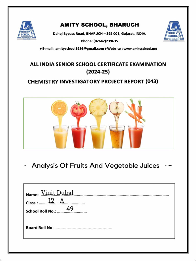chemIstry project.pdf | PDF