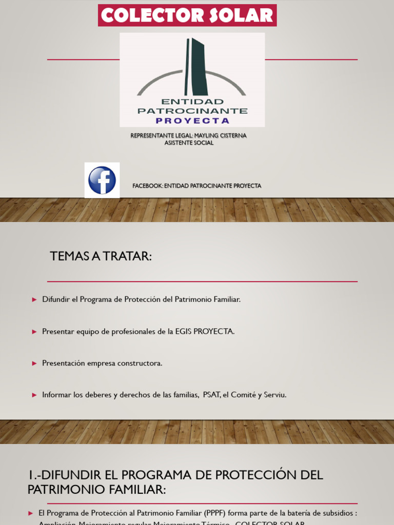 Presentacion Egis, Empresa Colector Solar | PDF