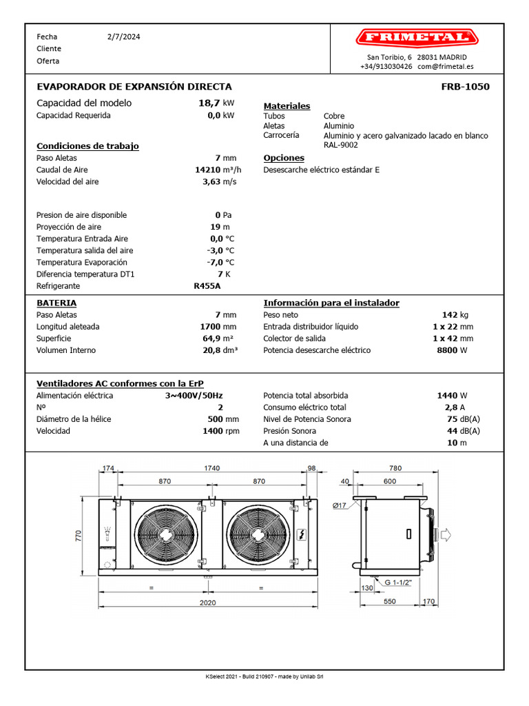 Frimetal Frb-1050 e (A2l) | PDF