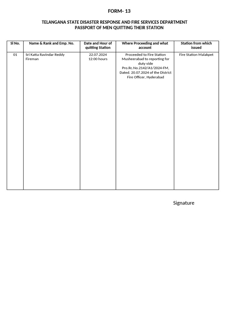 Form - 13 Passport | PDF