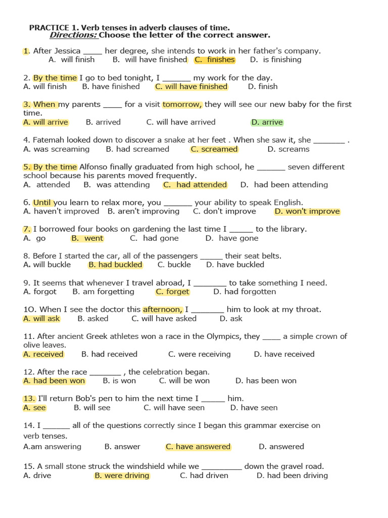 tenses_review | PDF | Linguistic Typology | Language Families