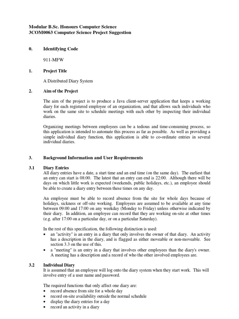 911 Distributed Diary | PDF | Java (Programming Language) | Graphical User Interfaces