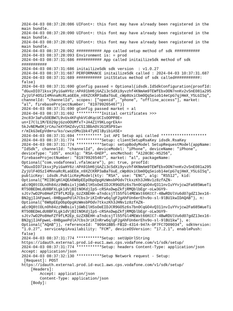 Id SDK Logs | PDF | Cyberwarfare | Security
