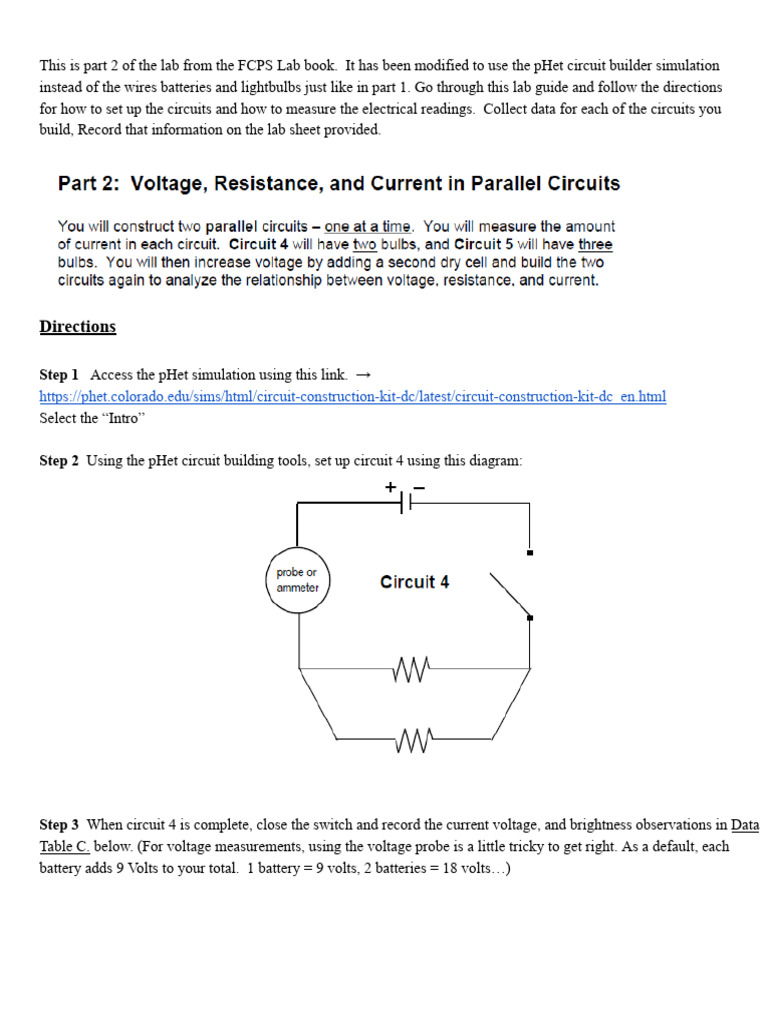 Lab_Instructions_-__Go_with_the_Flow__Part_2_Parallel_circuits_1 | PDF