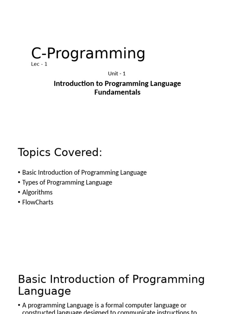 unit_1_BCA_Clang | PDF | Programming | Computer Program