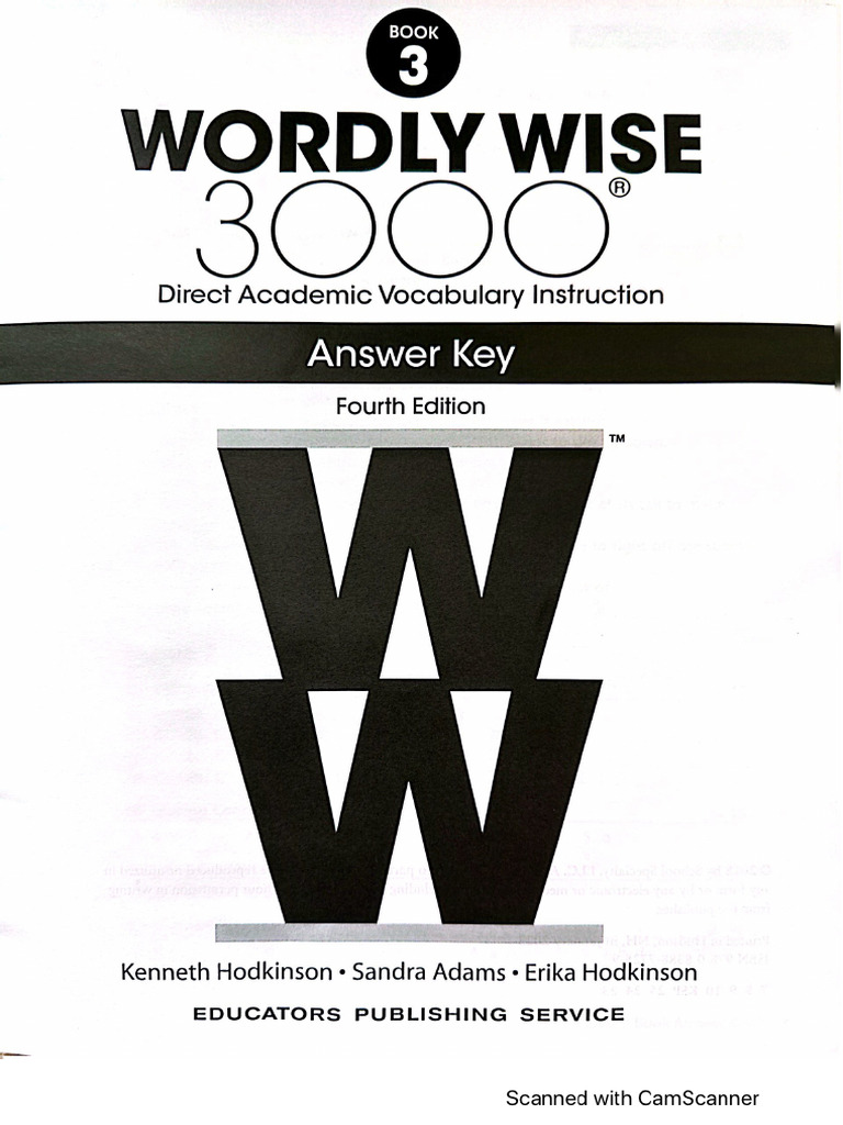 Wordly Wise Answers | PDF