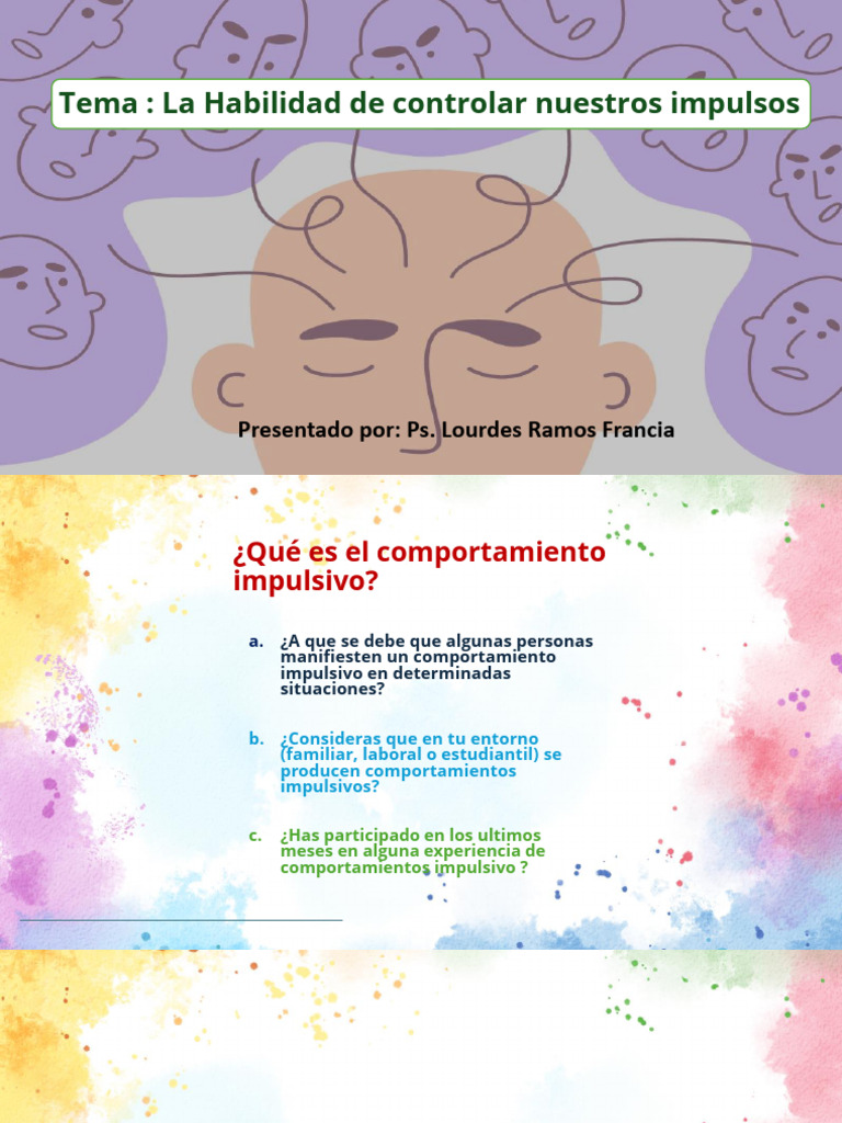 La Habilidad de Controlar Nuestros Impulsos | PDF | Las emociones ...