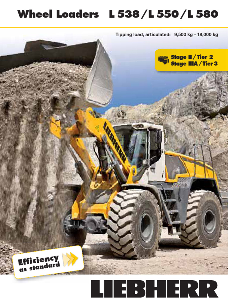Liebherr L550 Specifications PDF | PDF | Truck | Loader (Equipment)
