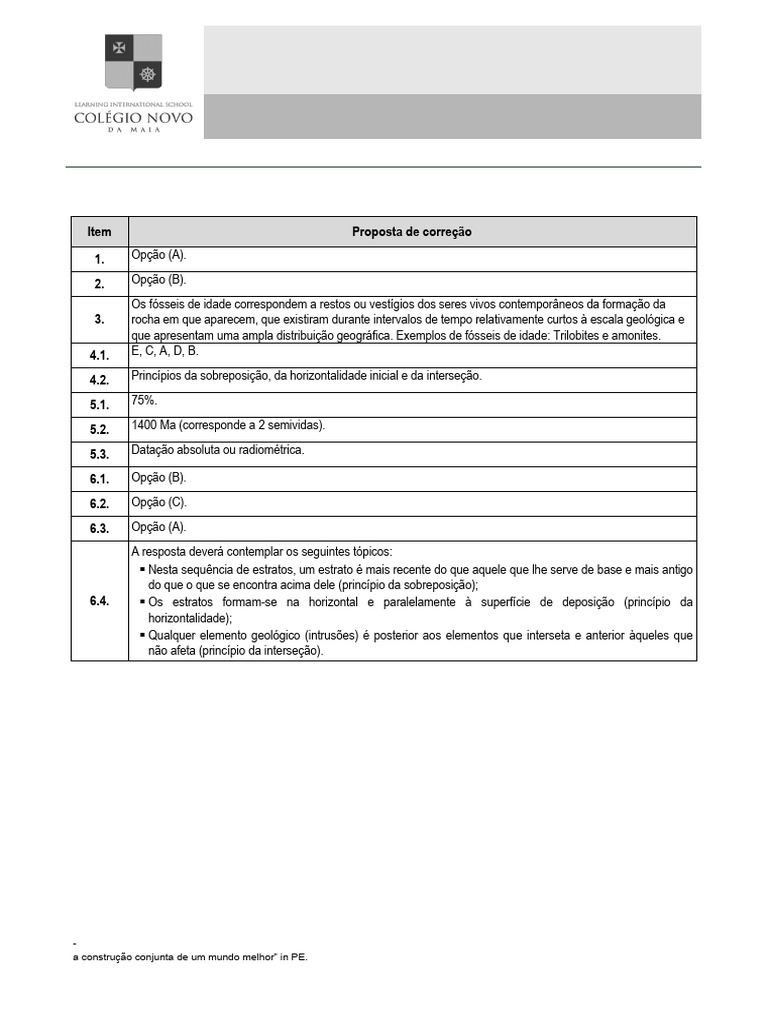 Ficha de Trabalho n4 - Proposta de Correcao | PDF