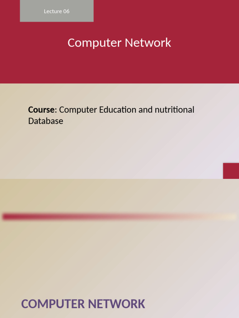 Week9 - Computer Networks | PDF | Network Topology | Computer Network