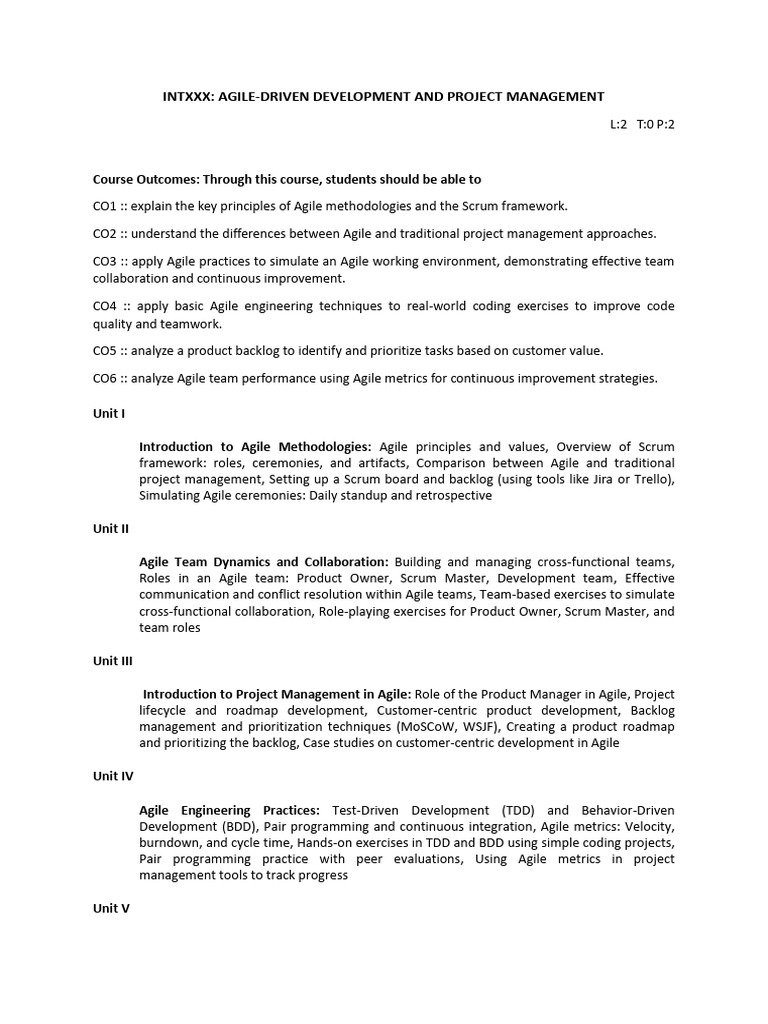 Agile Development & Project Management | PDF | Agile Software ...