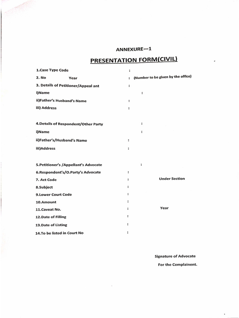 Annexure - 1 | PDF
