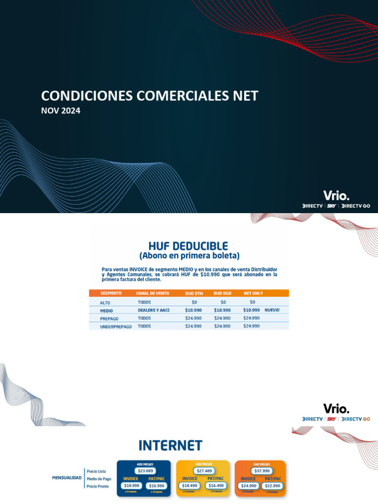 Condiciones Comerciales Nov 2024 | PDF