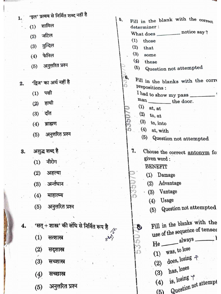 MCQ Paper 17112024 | PDF