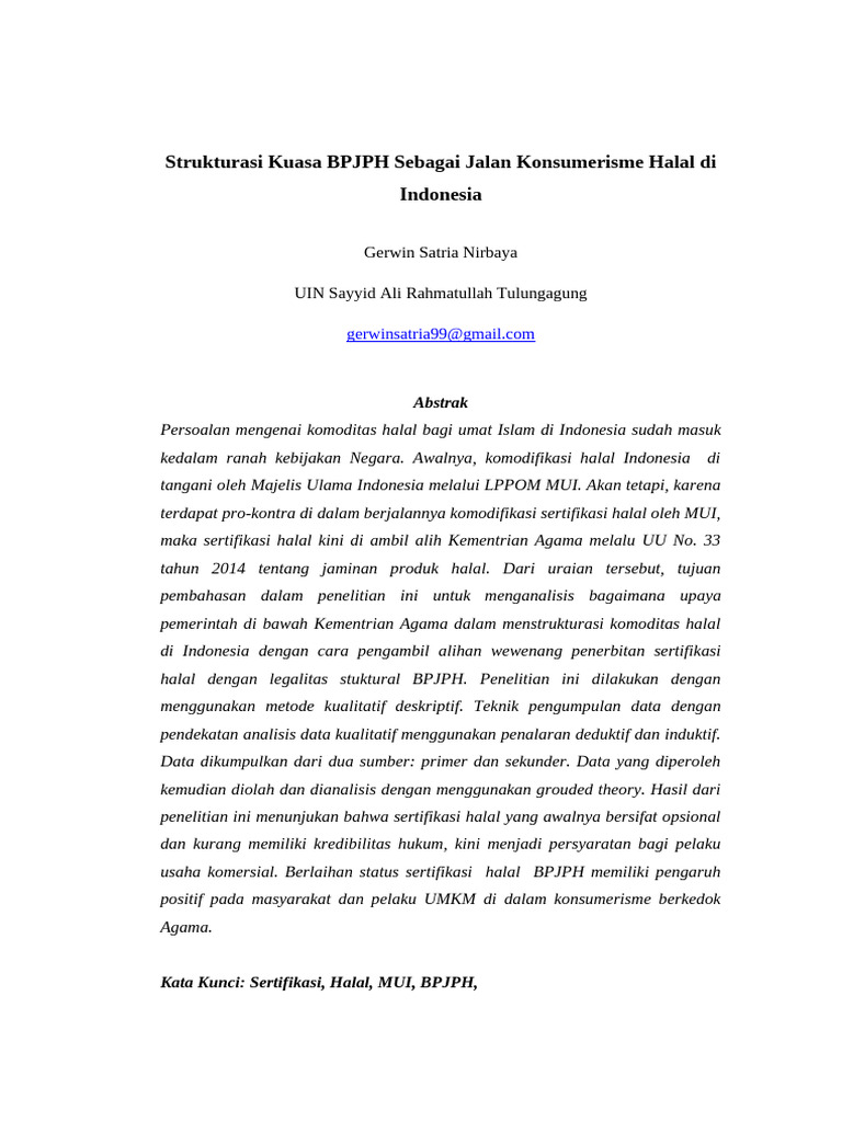 14_Gerwin Satria Nirbaya_SA5C_BPJPH | PDF