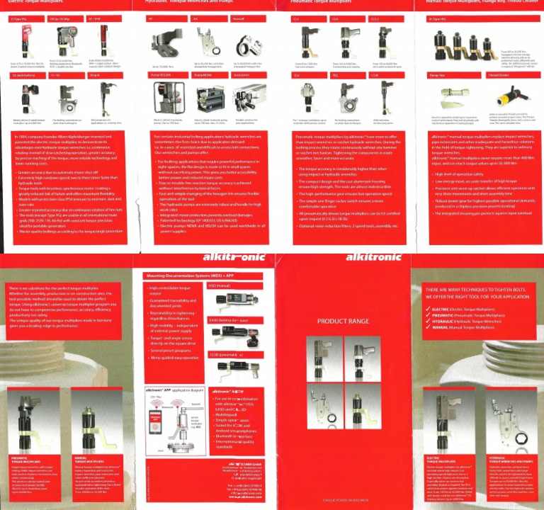 Catálogo Alkitronic Product Range | PDF