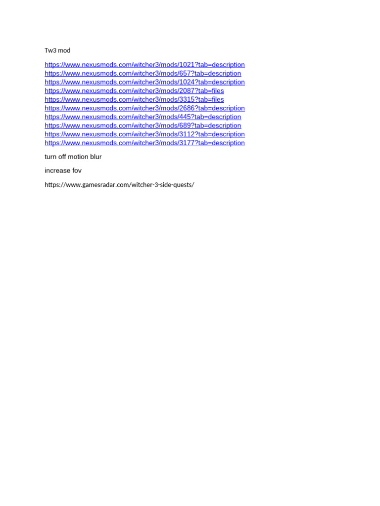 Tw3 mod | PDF