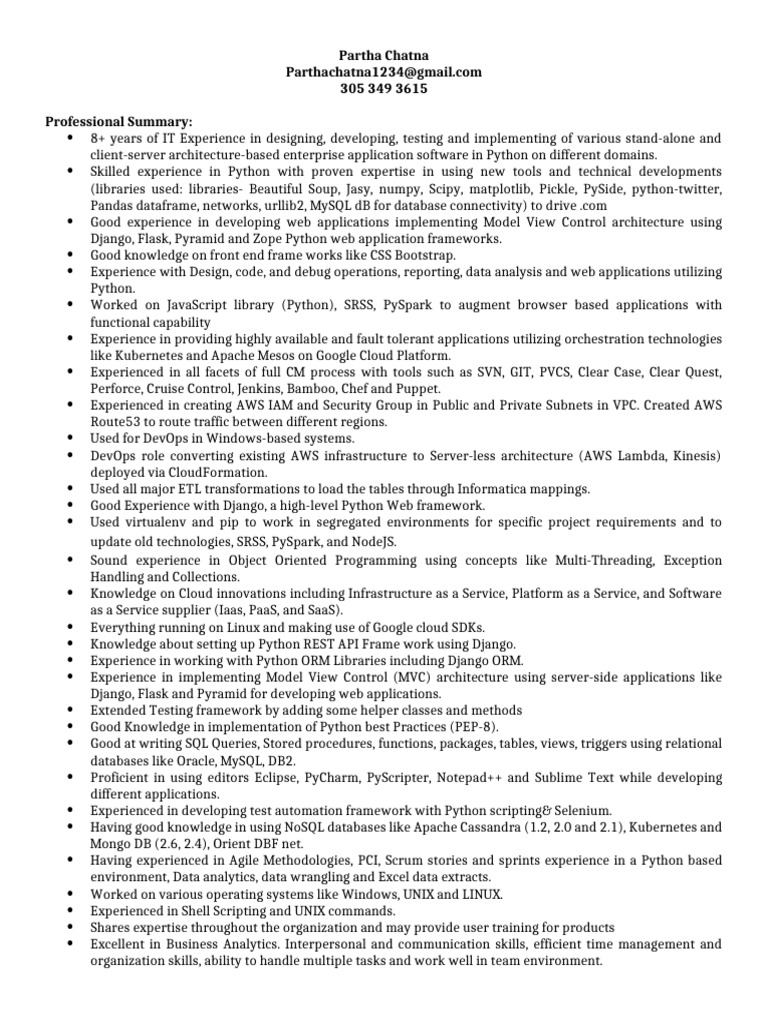 Chatna Partha | PDF | Apache Spark | Cloud Computing