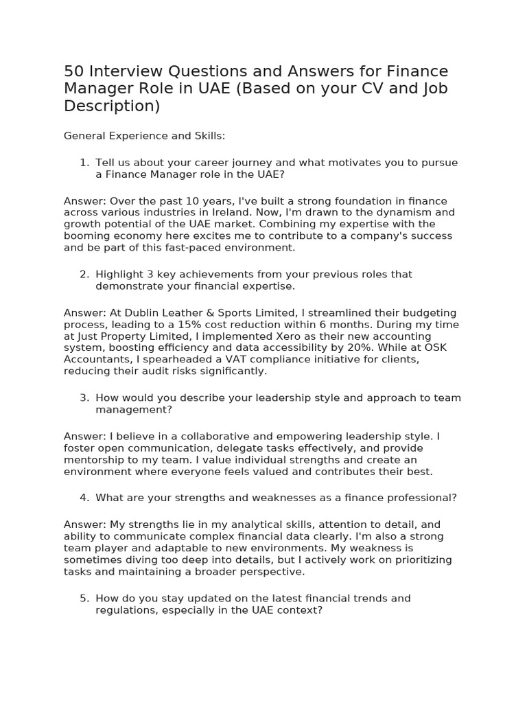 Interview Questions | PDF | Payroll | Audit