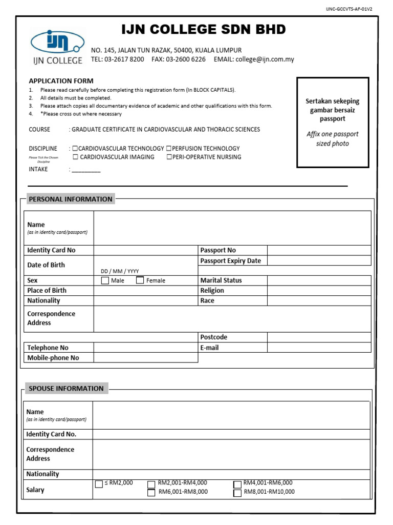 Application Form GCCVTS | PDF | Identity Document | Government And ...