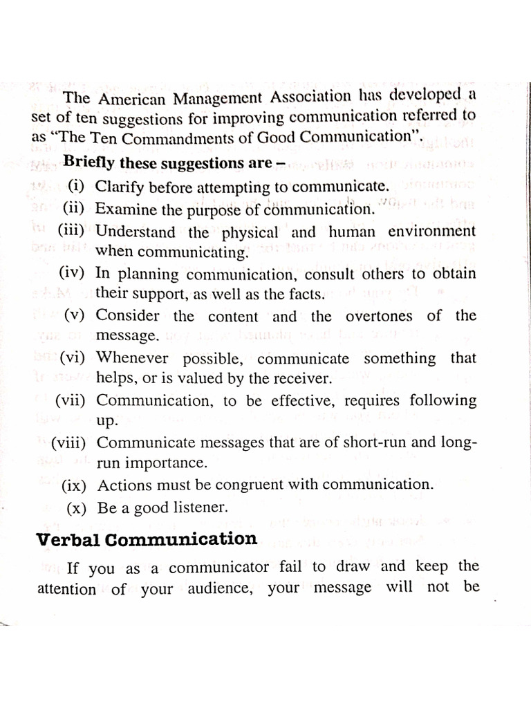 Verbal Communication and Written Communication | PDF