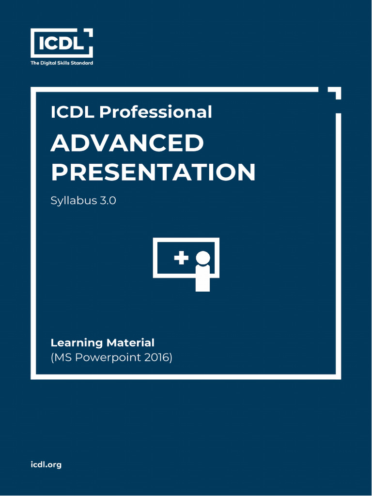ICDL Advanced Presentation 2016 3.0 - Chum International School | PDF | Page Layout | Chart