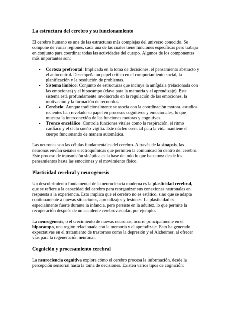 MTP1 | PDF | Cerebro | Las emociones