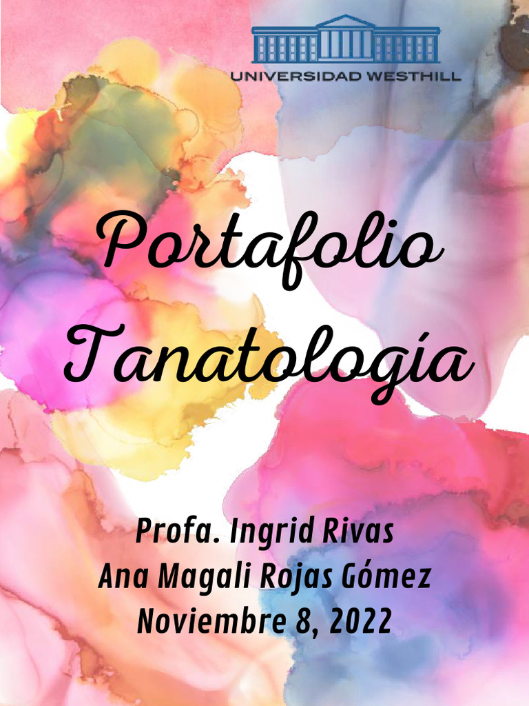 Portafolio Magali Rojas Tanatología | PDF | Trastorno depresivo mayor ...