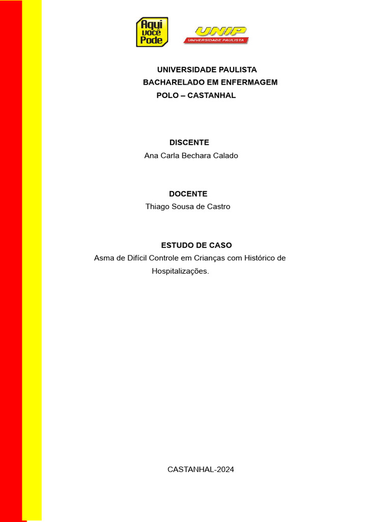 ANA ASMA | PDF | Asma | Sistema de saúde