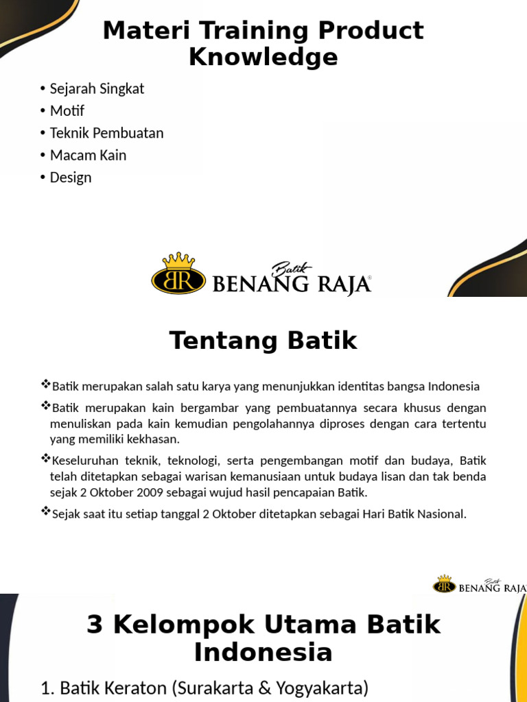 Product Knowledge Training | PDF
