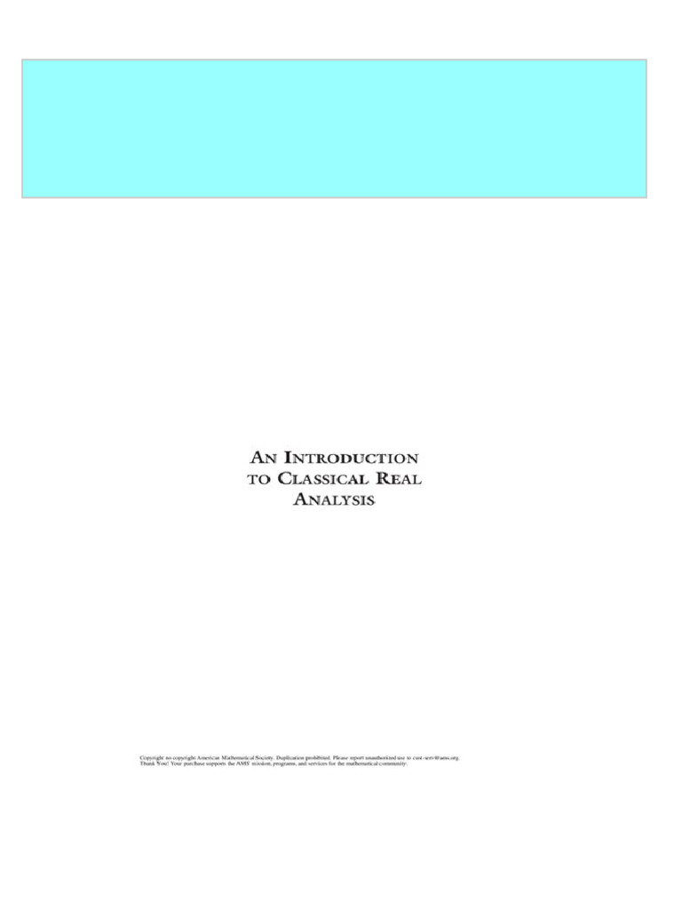 Instant ebooks textbook An Introduction to Classical Real Analysis Karl ... Instant ebooks textbook An Introduction to Classical Real Analysis Karl ...