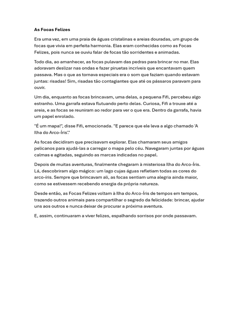 As focas felizes | PDF