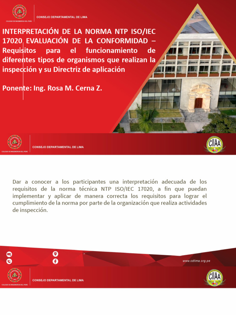 Curso Interpretación NTP ISO IEC 17020.1 | PDF