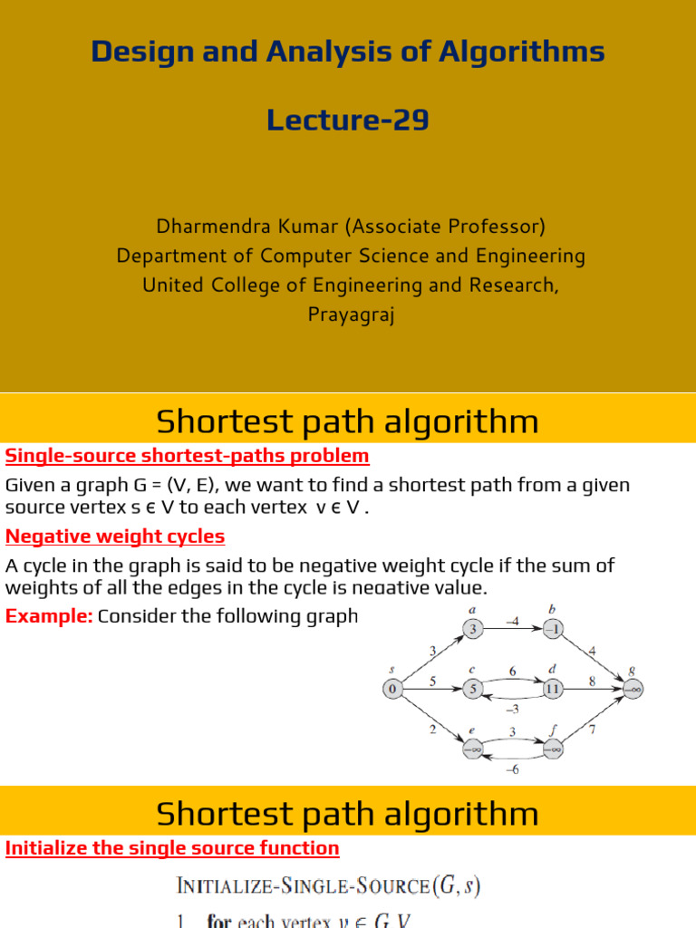 Shortest Path Algorithms Explained | PDF