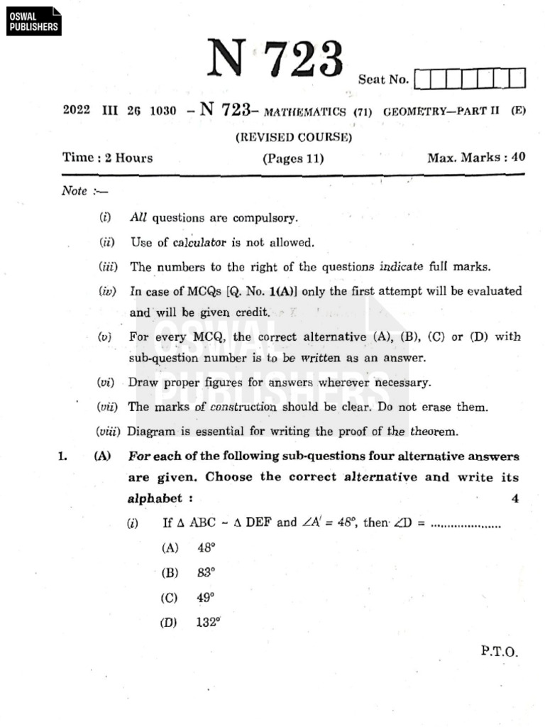 Math's 2022 part 2 | PDF