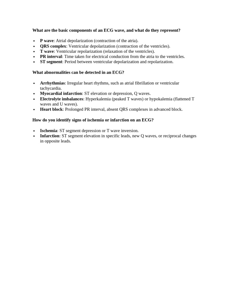ecg quiz | PDF