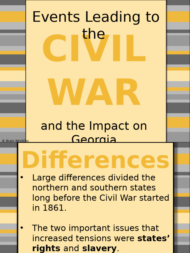 Civil War Causes and Georgia's Role | PDF | Abraham Lincoln | Politics ...
