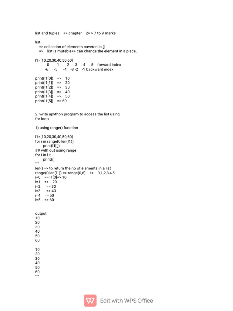 28 May Class With Chapter 2 List and Tuple | PDF | Computer Science | Software Engineering