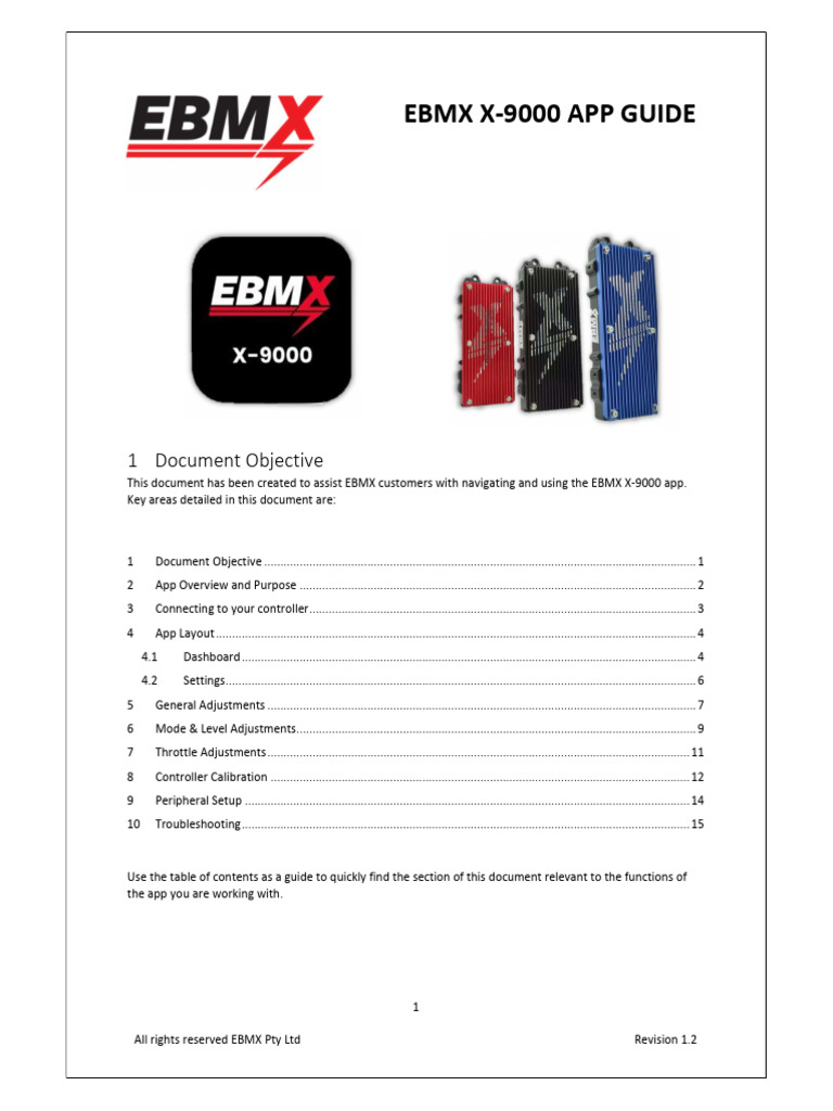 EBMX X 9000 App User Manual 1.0 | PDF | Electrical Connector | Gear