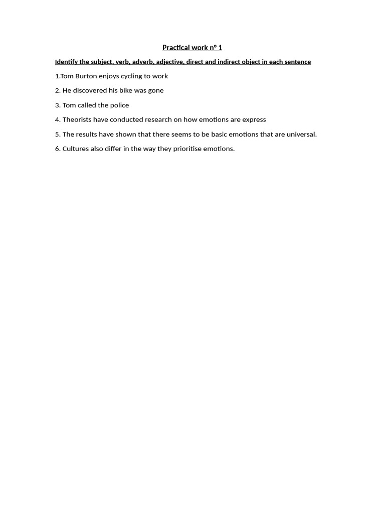 Practical Work N | PDF