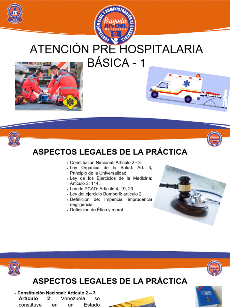 Aspectos Legales En Atención Prehospitalaria Pdf Paramédico