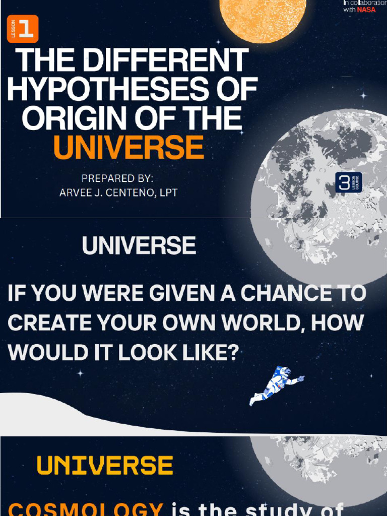 1 - Origin of The Universe | PDF