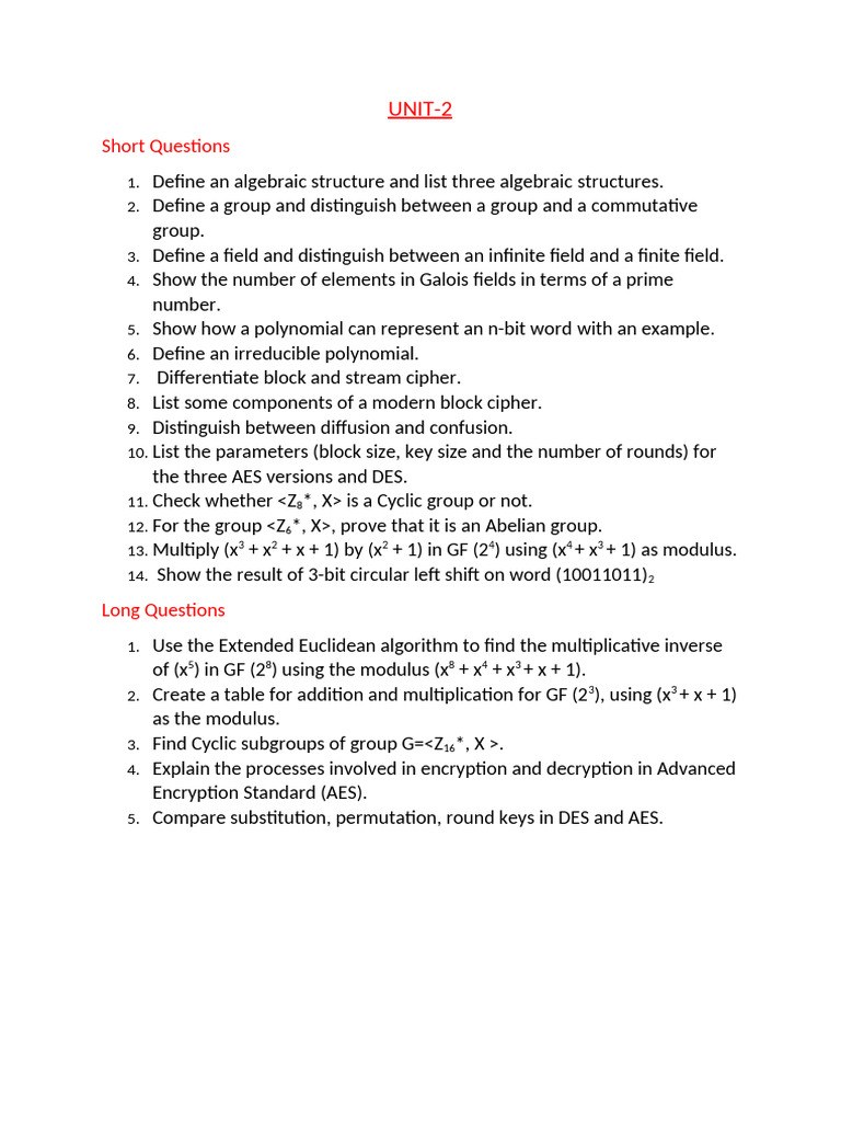 Module 2 Model Question | PDF