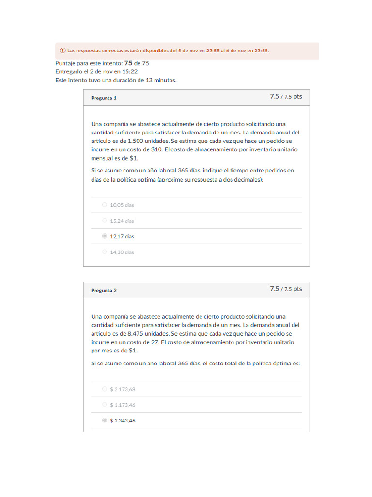 Quiz 1 Escenario3 Modelos de Toma de Decisiones (2 Intento) | PDF